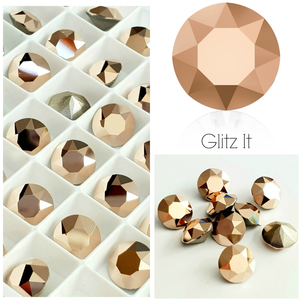 Swarovski Rose Gold Chaton Crystals – Glitz It